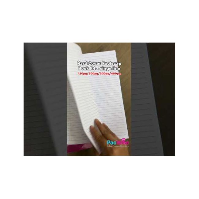 Hard Cover Foolscap Book (Single Line)
