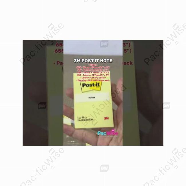 3M Removable Post-it Note (Yellow)