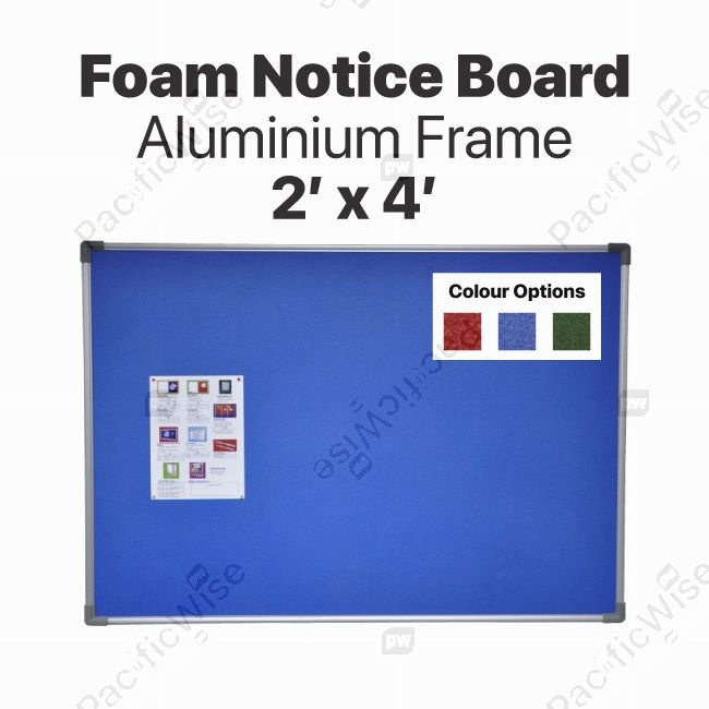 Foam Notice Board FO1 FO2 FO3 Aluminium Frame 2ft x 4ft