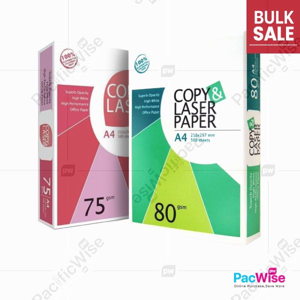 A4 Paper/Copy & Laser/A4 Kertas 75gsm/A4 Kertas 80gsm/Copier Paper (500 ...