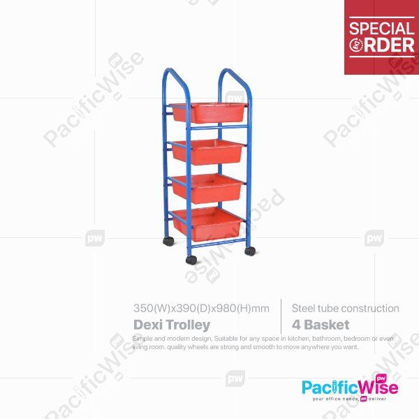 Dexi Trolley 4 Tray