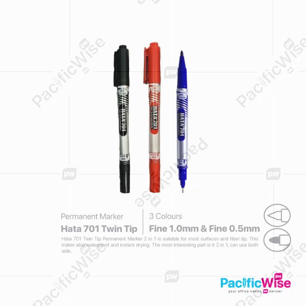 Hata 701 Twins Tip Permanent Marker