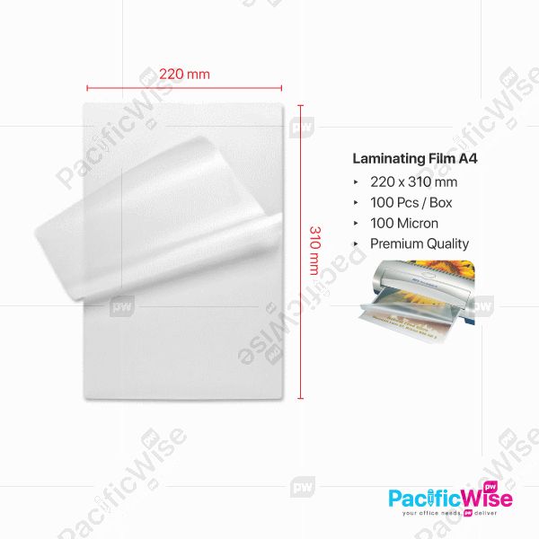 A4/A3 LAMINATING FILM CBE 100pcs PREMIUM QUALITY LAMINATING FILM ...