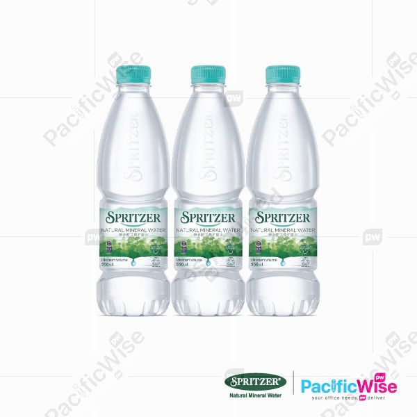 Mineral Water/Spritzer/Air Minum/Natural/Drinking/550ml (24 Bottles x 1 Carton)