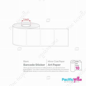 Blank Barcode Sticker Art Paper (10rolls)