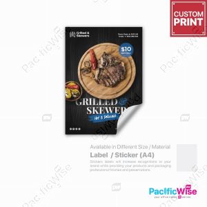 Customized Printing Sticker/Label (A4)