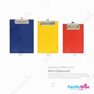PVC Wire Clipboard A5