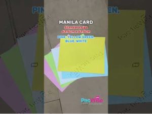 Manila Card Standard Size