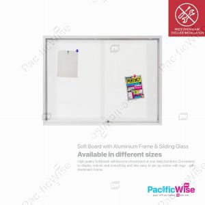 Soft Board with Aluminium Frame & Sliding Glass