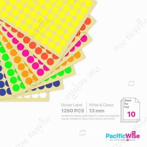 Round Sticker Label 13mm