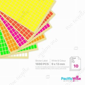 Rectangle Sticker Label 9mm x 13mm