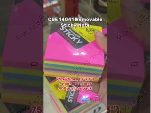 CBE Removable Sticky Note 14041 (Neon Colour)